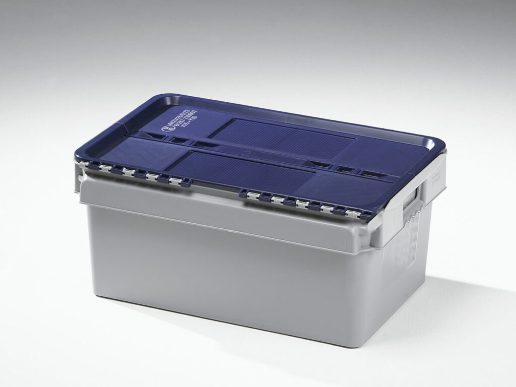 Attached lid container UN-X, 600x400x275 mm, 45 liters | Protechnic Ltd