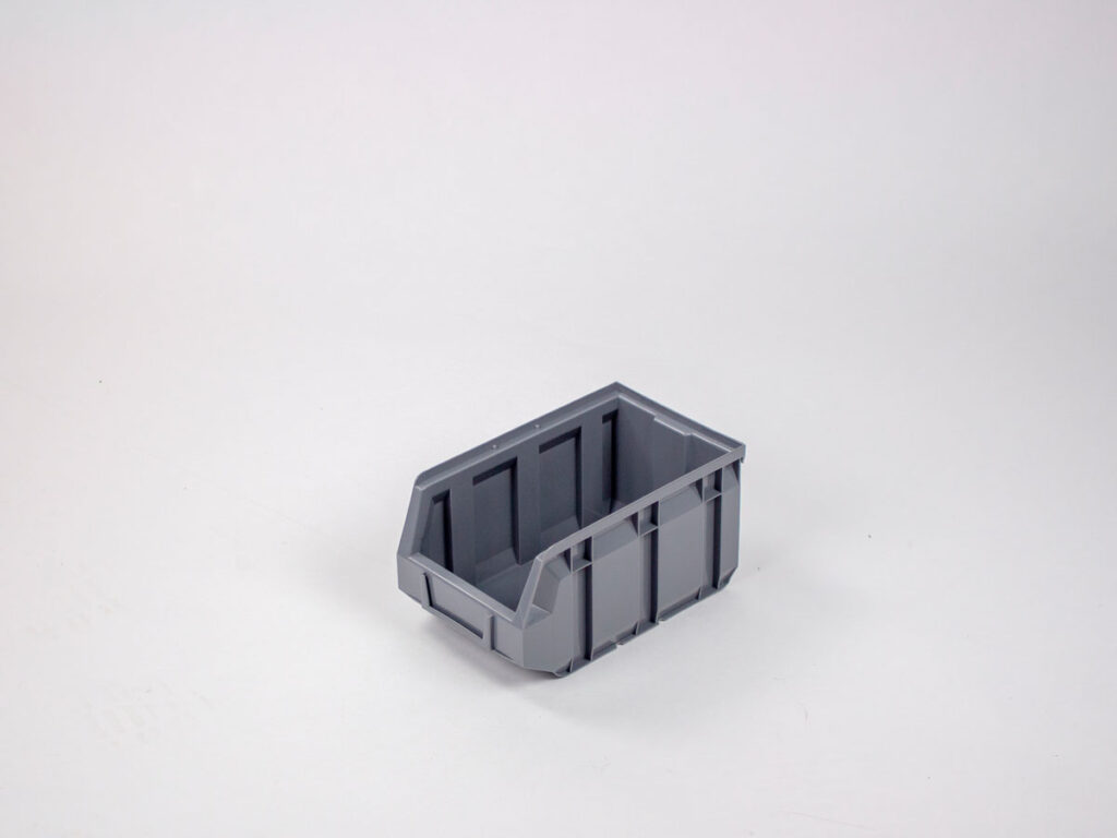 Stackable warehouse bin 4,5 liter, grey | Protechnic Ltd